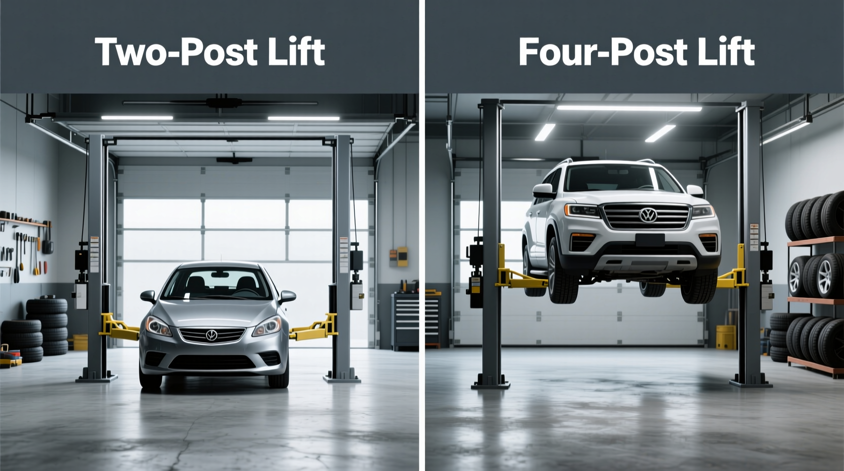 Two-Post vs Four-Post Lift: Which Is Right for Your Garage?