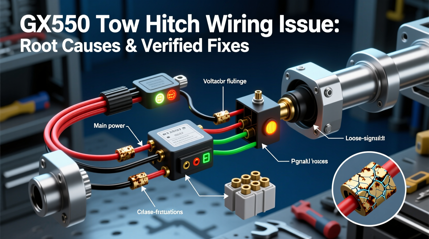 GX550 Tow Hitch Wiring Issue: Root Causes & Verified Fixes
