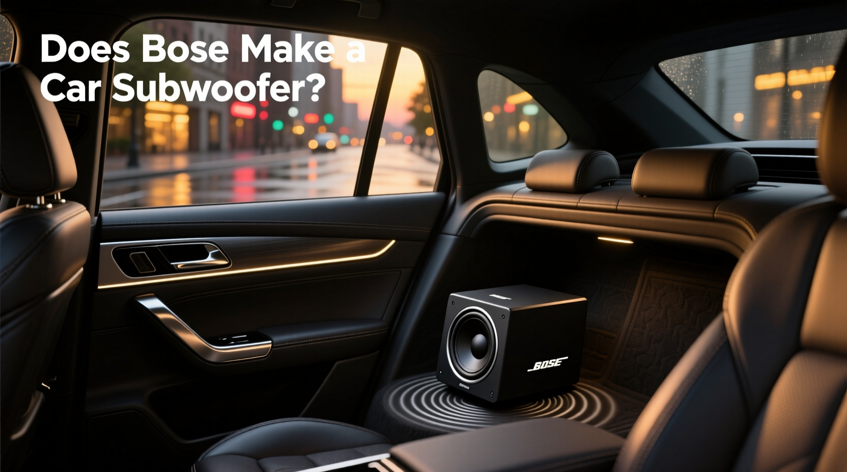 Bose Car Subwoofer Guide: What You Need to Know