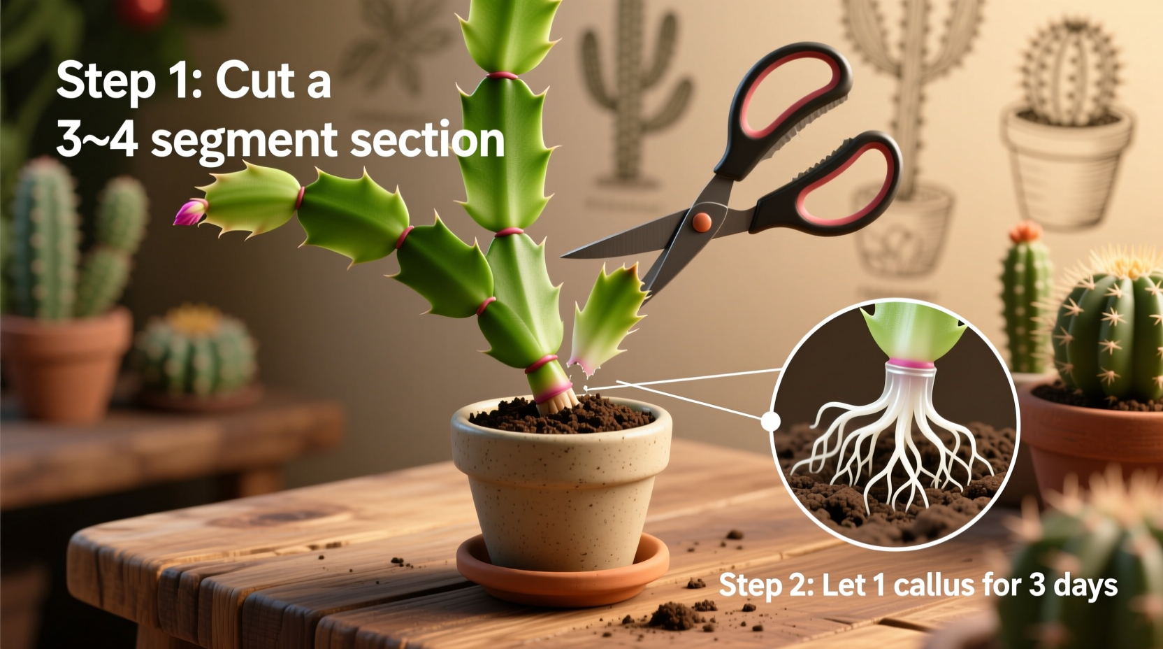 How to Propagate a Christmas Cactus Easily