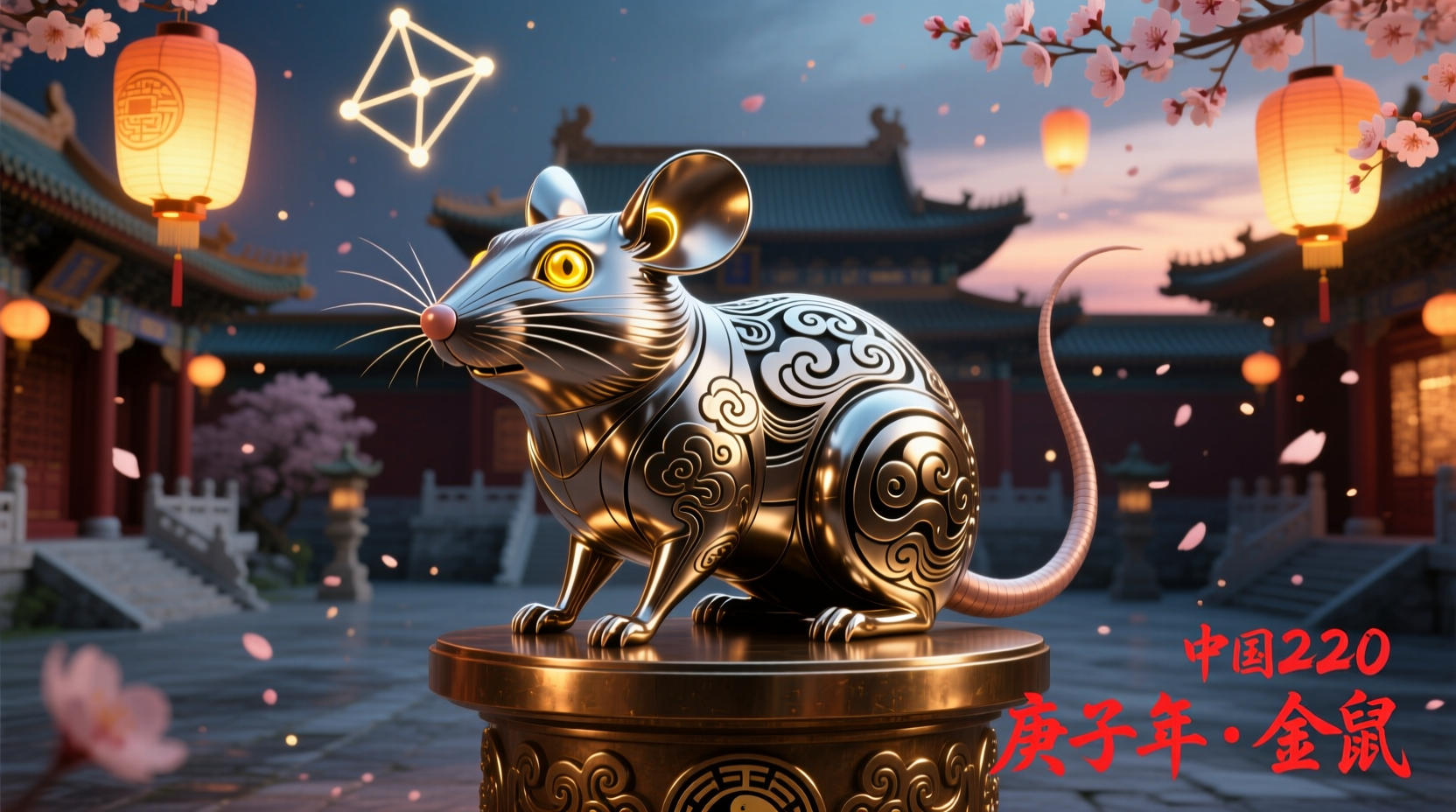 2020 Chinese New Year Animal: The Metal Rat