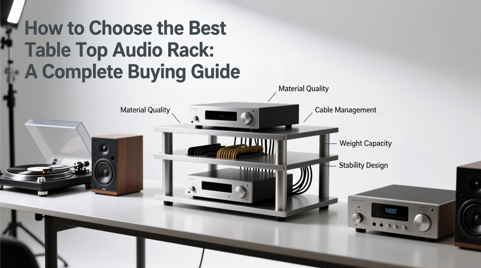 How to Choose the Best Table Top Audio Rack: A Complete Buying Guide