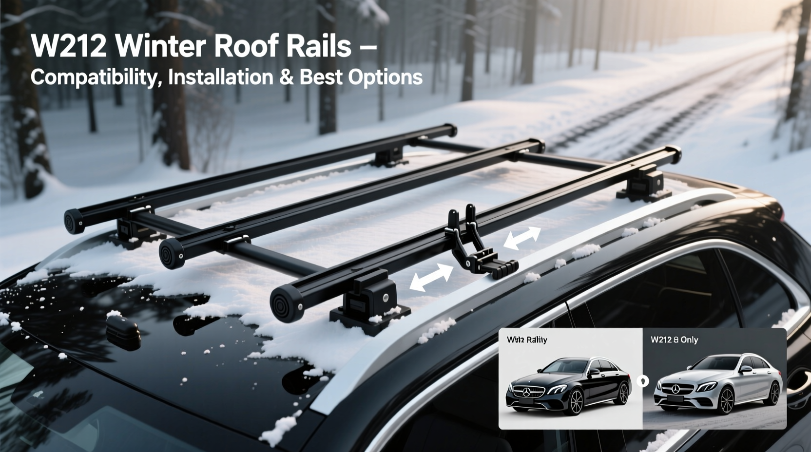 W212 Winter Roof Rails: Compatibility, Installation & Best Options