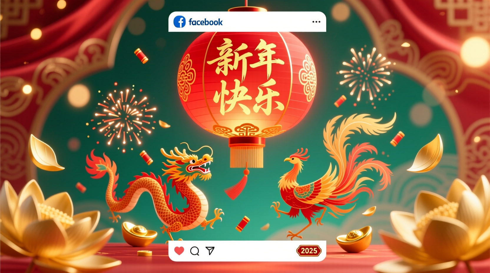 How to Wish Happy New Year on Facebook Status