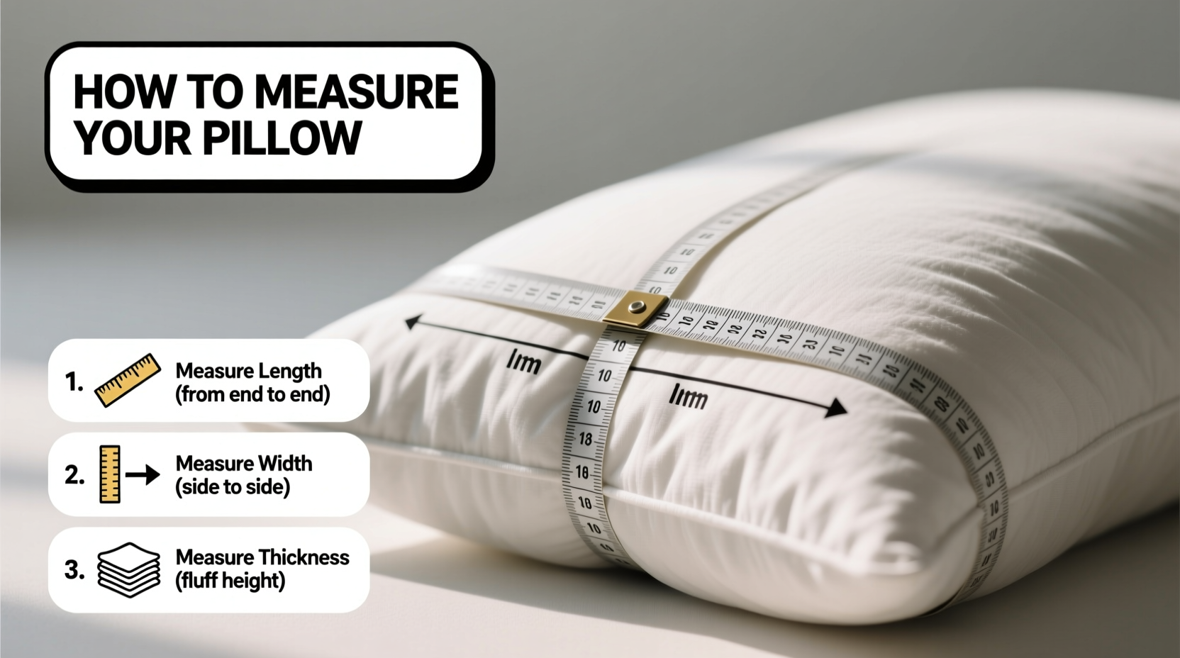 How To Accurately Measure Your Pillow For A Custom Fit Cover Every Time