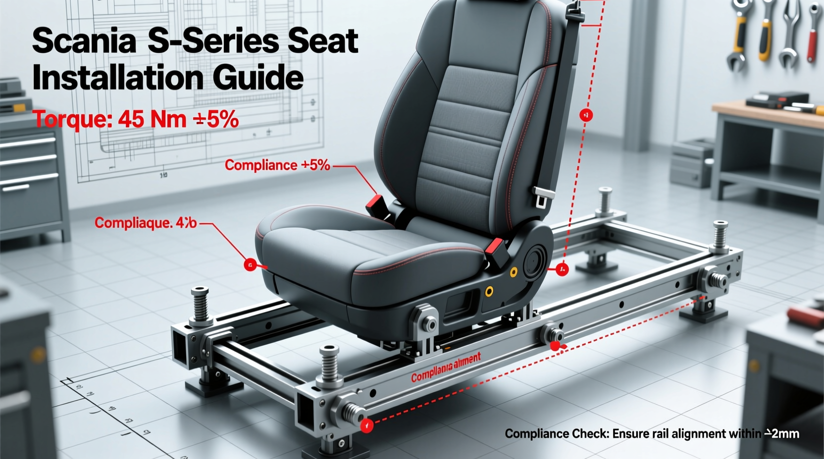 Scania S-Series Seat Installation Guide: Torque, Rails & Compliance