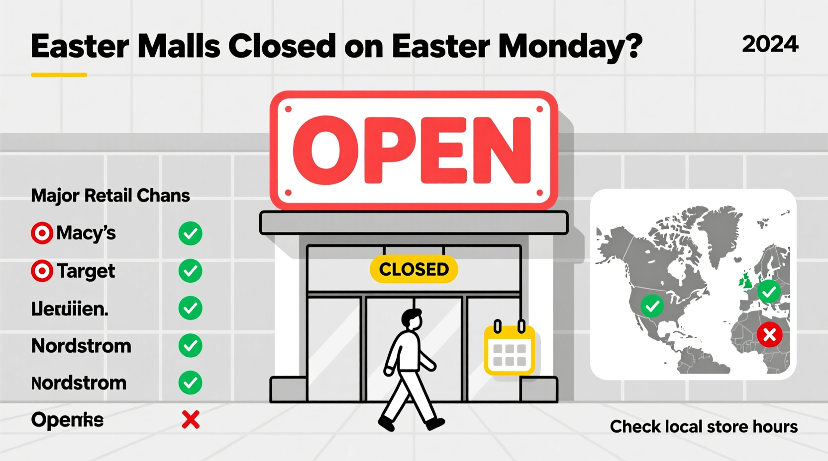 Are Malls Closed on Easter Monday?