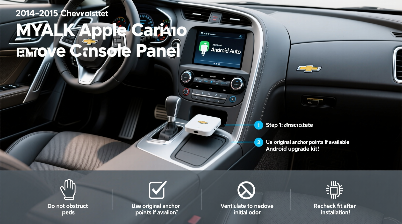 2014-2015 Chevrolet Corvette MyLink Apple CarPlay and Android Auto ...