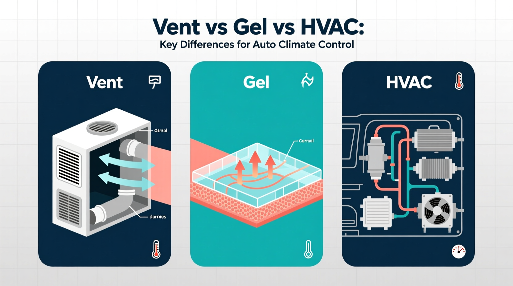 Vent vs Gel vs HVAC: Key Differences for Auto Climate Control