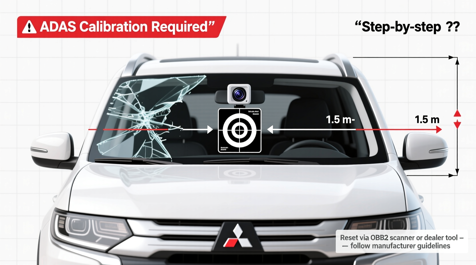 How to Reset Outlander ADAS After Windshield Replacement