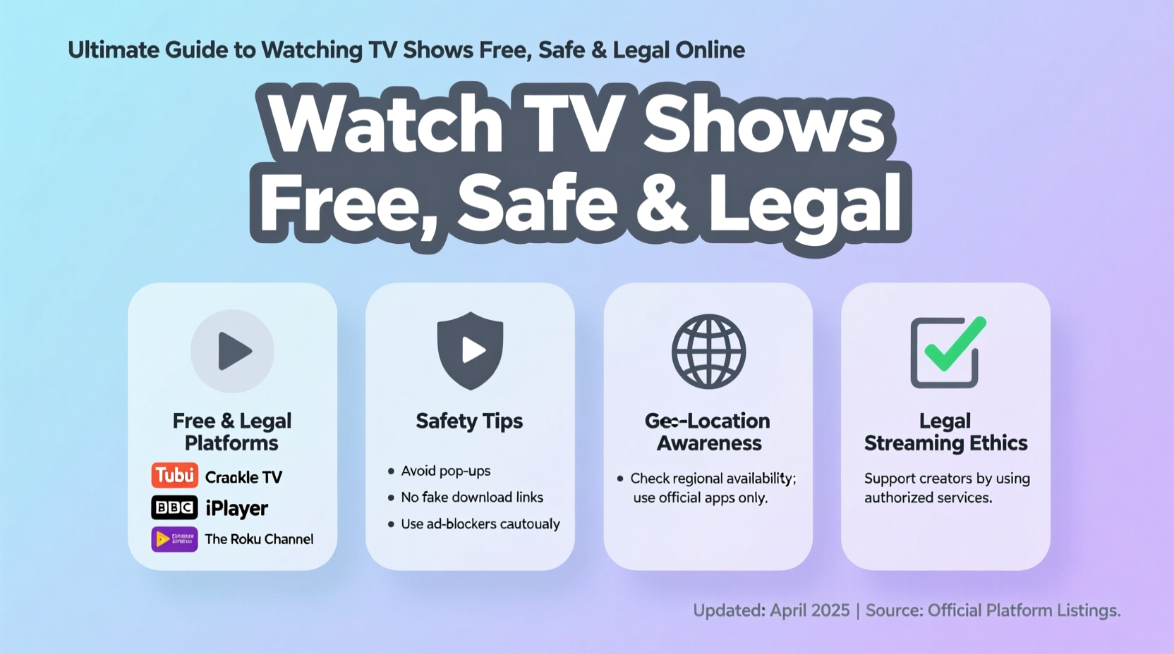 Ultimate Guide To Watching Tv Shows Free Online Safe And Legal ...