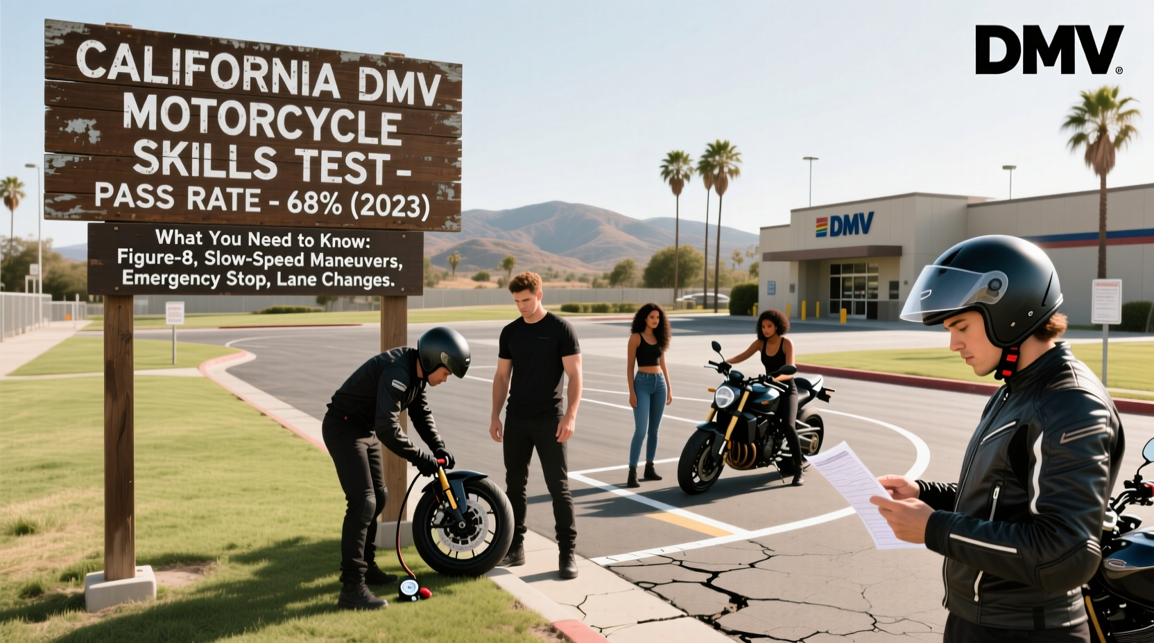 How to Pass the California DMV Motorcycle Skills Test