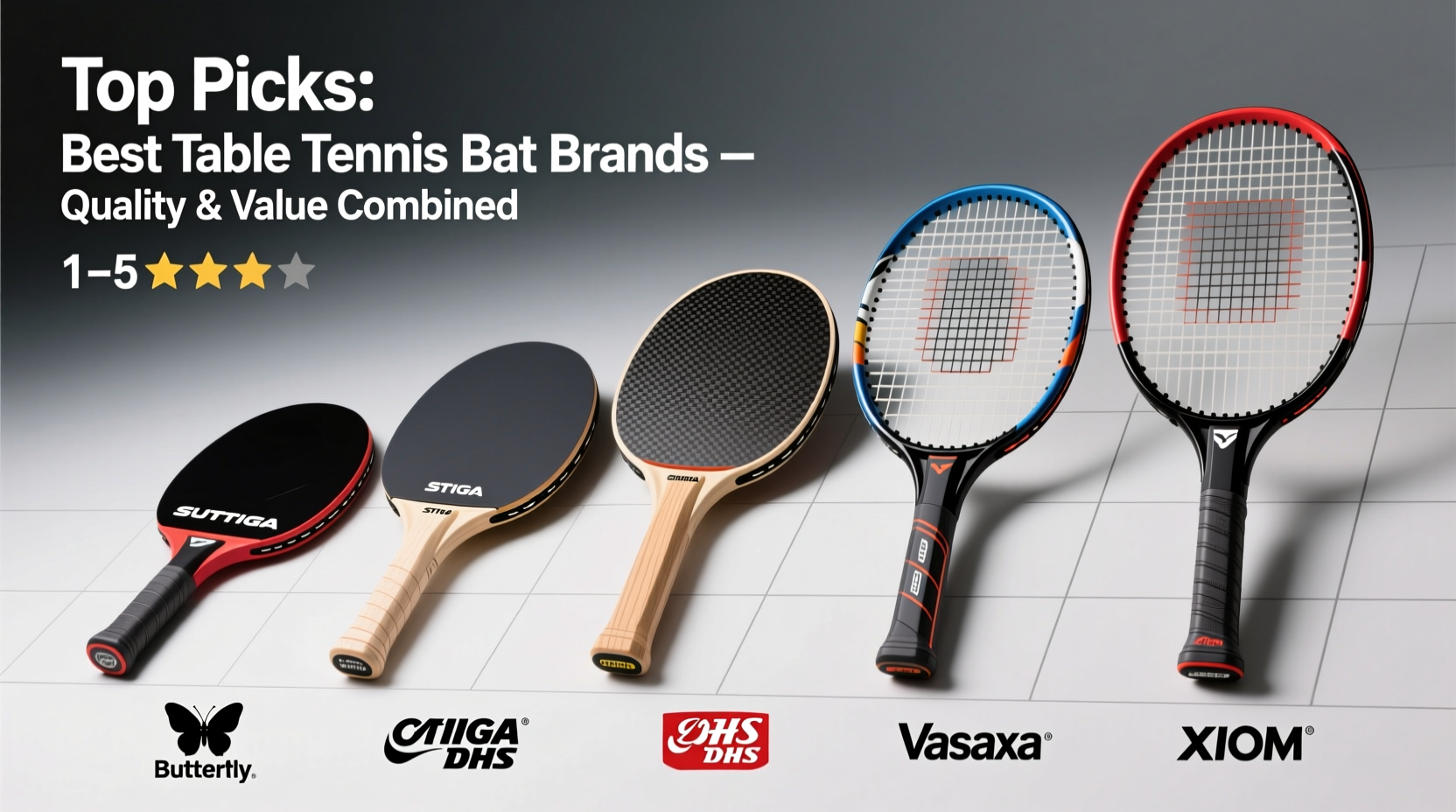 Top Picks For The Best Table Tennis Bat Brands Quality Value Combined
