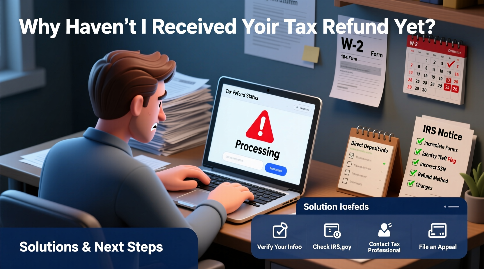 Why Havent I Received My Tax Refund Yet Reasons Solutions