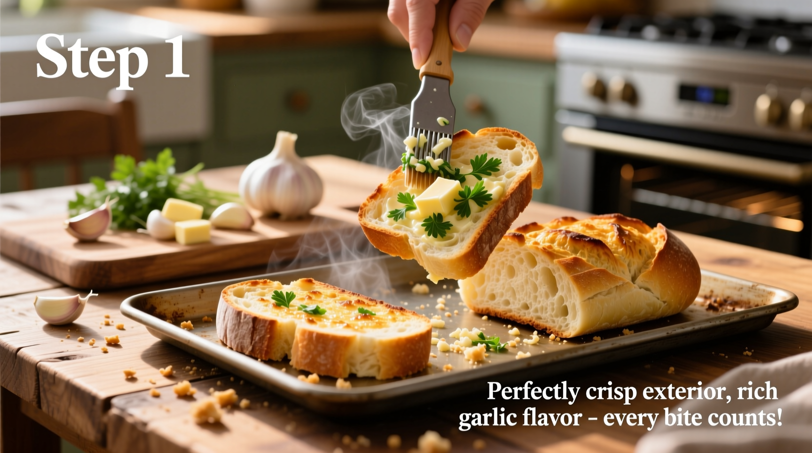 Mastering Garlic Bread At Home A Step By Step Guide For Perfectly ...