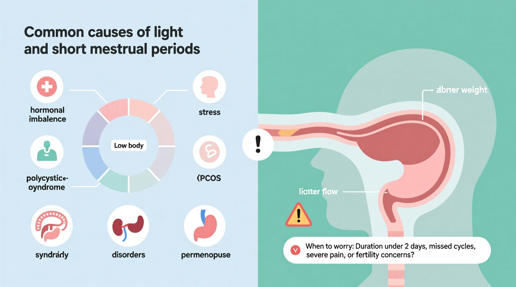 Light And Short Periods Common Causes When To Worry