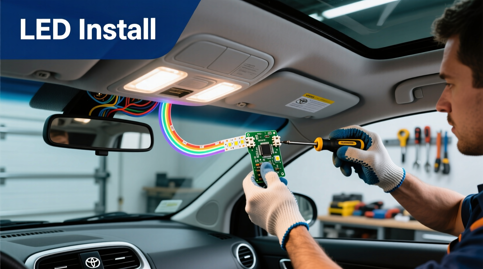 Toyota iQ LED Interior Light Installation Guide