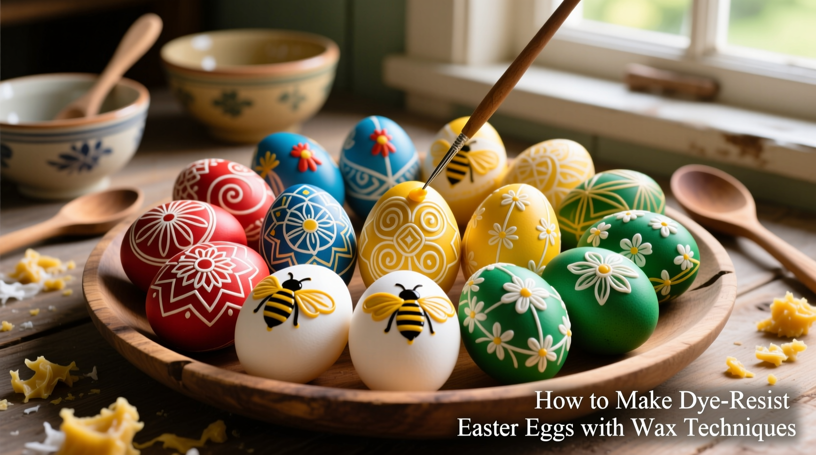 How to Make Dye-Resist Easter Eggs with Wax Techniques