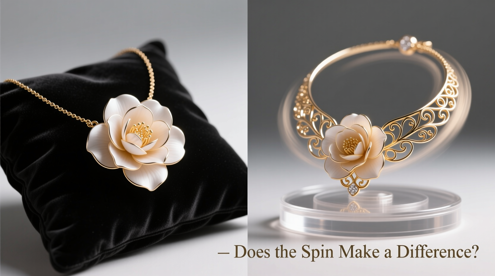 Rotating Vs Stationary Camellia Necklace Does The Spin Really Make A Difference