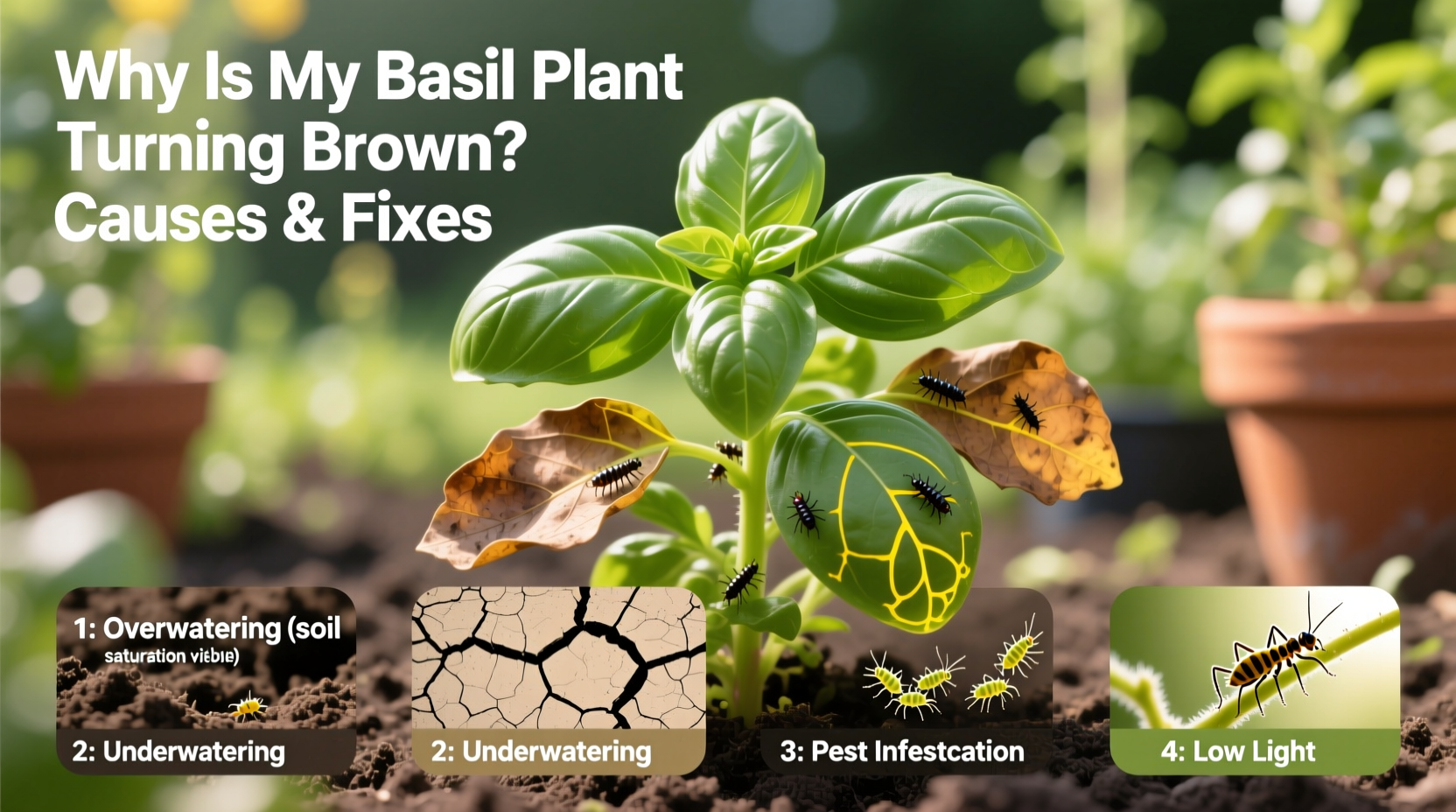 Why Is My Basil Plant Turning Brown? Causes & Fixes
