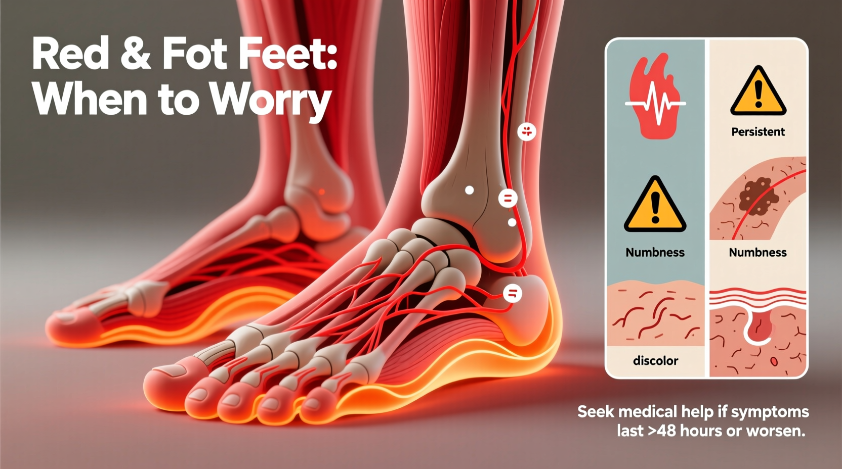 Red And Hot Feet Causes Symptoms And When To Worry