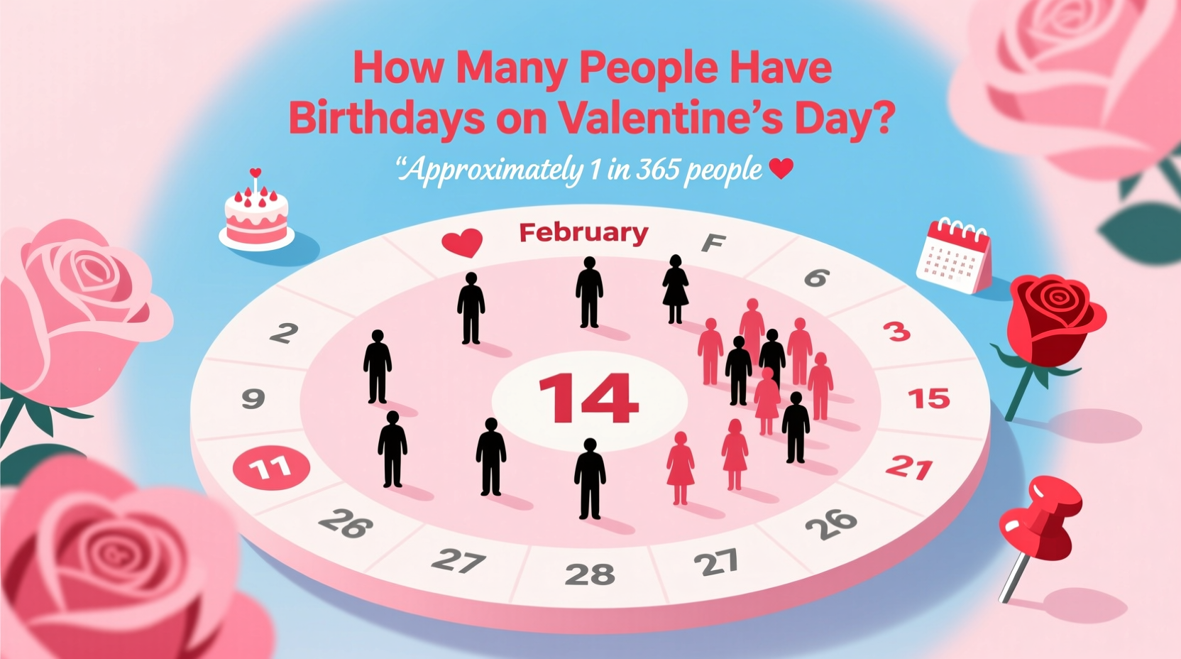 How Many People Have Birthdays on Valentine's Day?