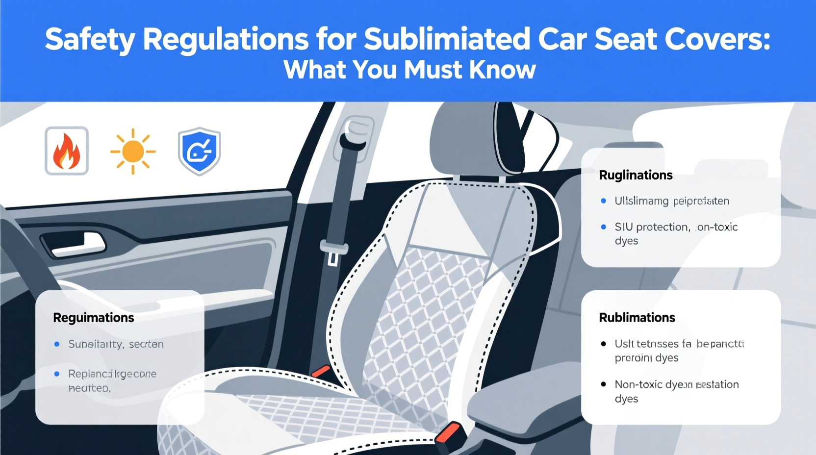 Safety Regulations for Sublimated Car Seat Covers: What You Must Know