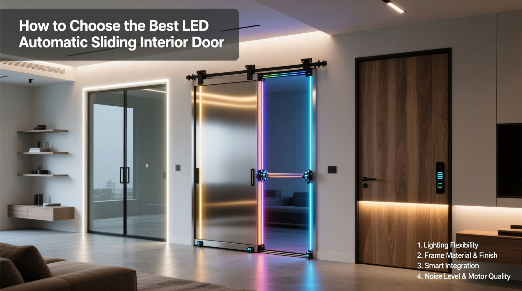How to Choose the Best LED Automatic Sliding Interior Door
