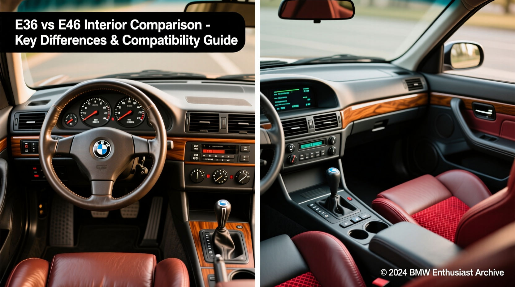 E36 vs E46 Interior Track: Key Differences & Compatibility Guide