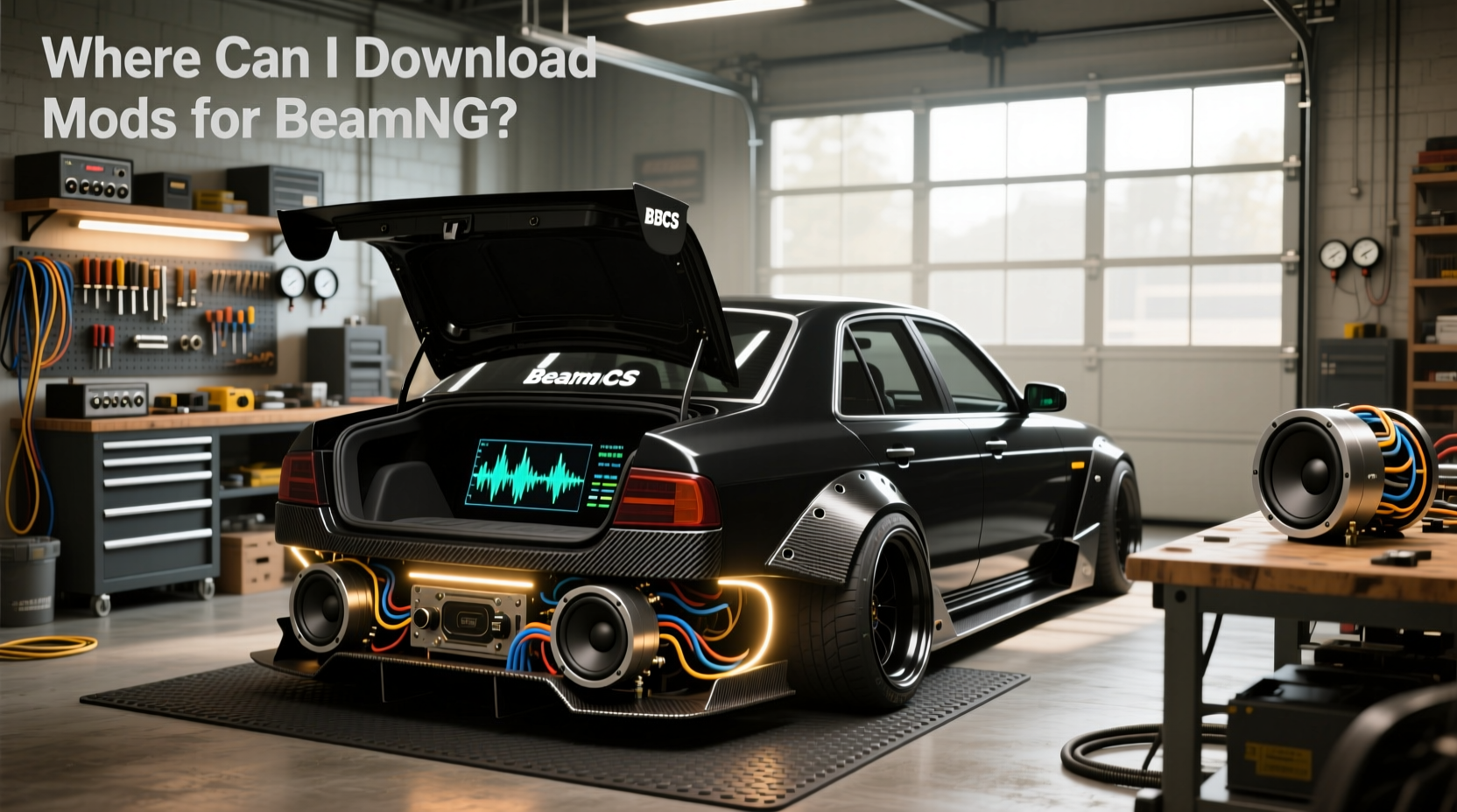 How to Install BBC Subwoofer Mod and Car Files in BeamNG