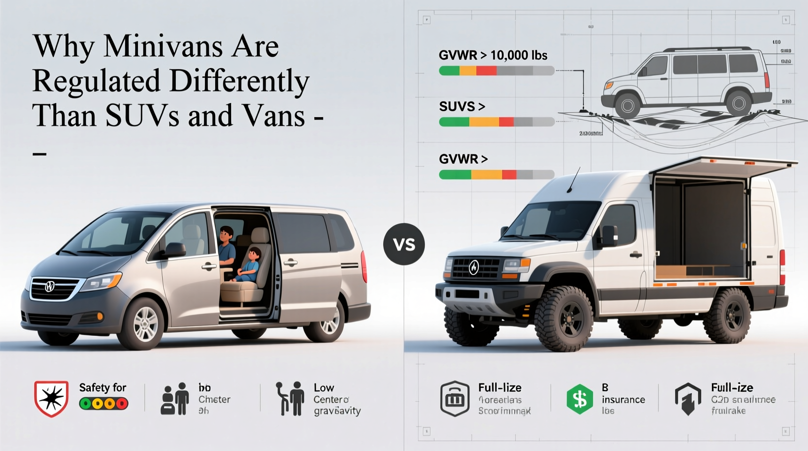 Why Minivans Are Regulated Differently Than SUVs and Vans
