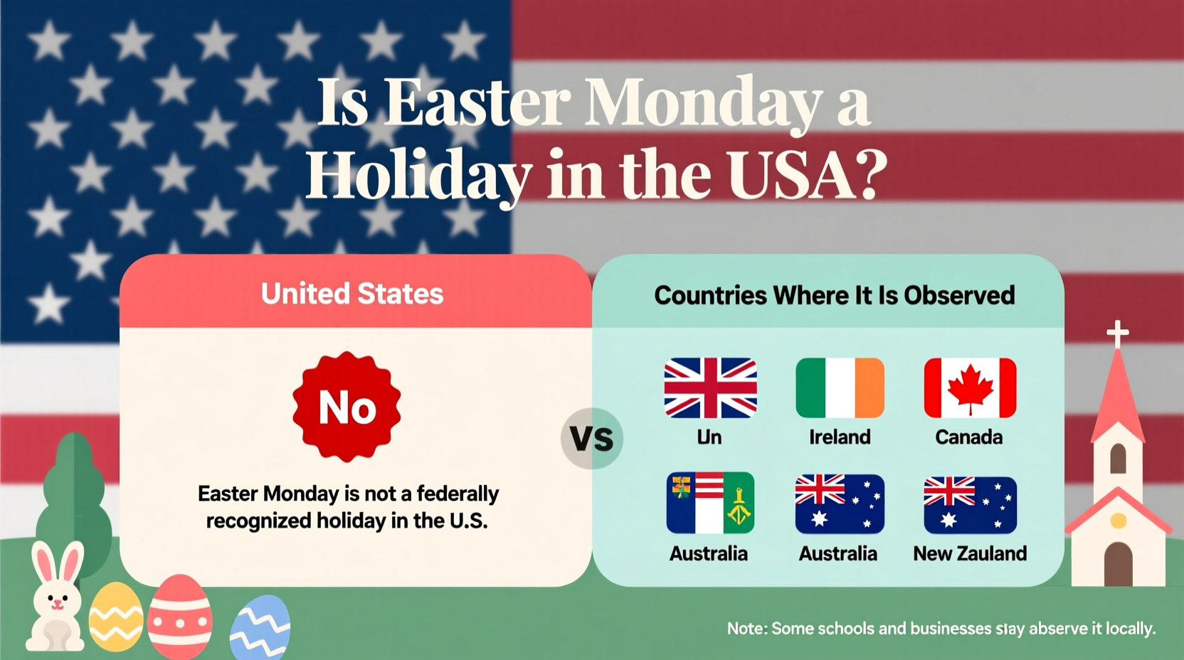 Is Easter Monday a Holiday in the USA?