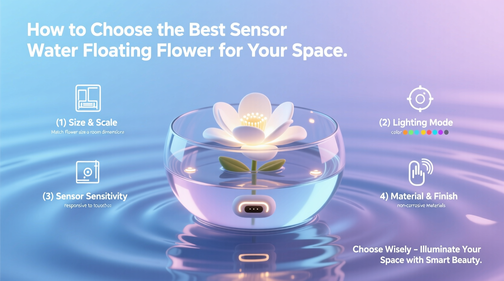 How to Choose the Best Sensor Water Floating Flower for Your Space