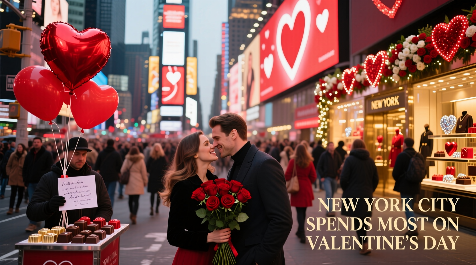 New York City Spends Most on Valentine's Day