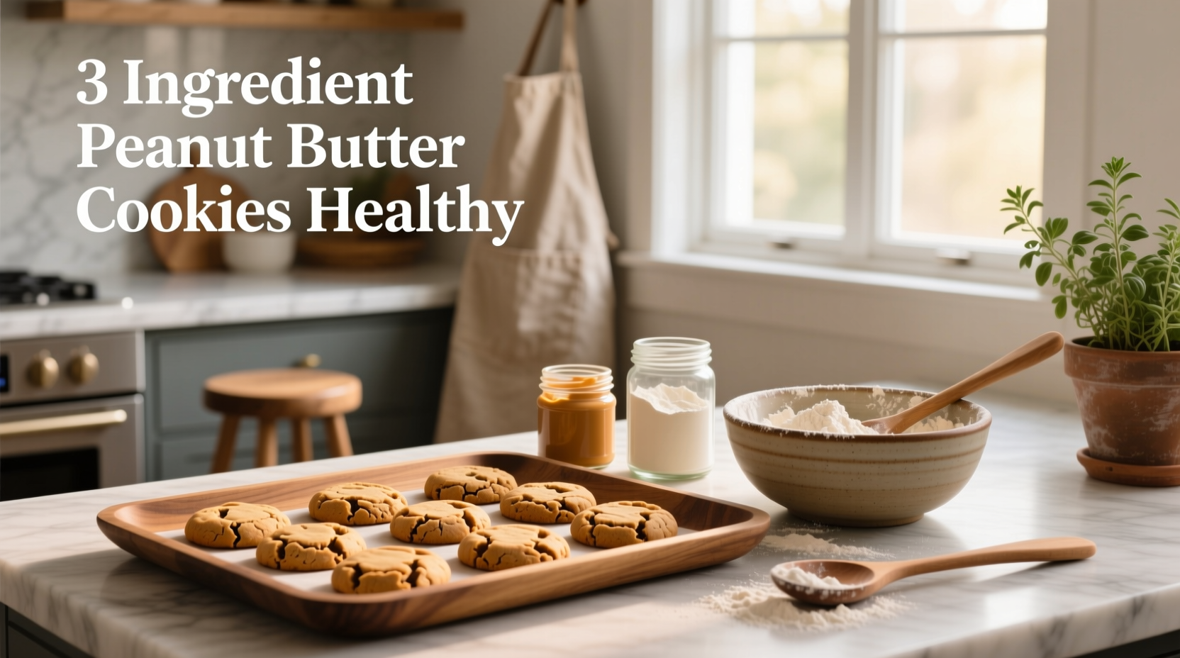 How to Make Healthy 3-Ingredient Peanut Butter Cookies