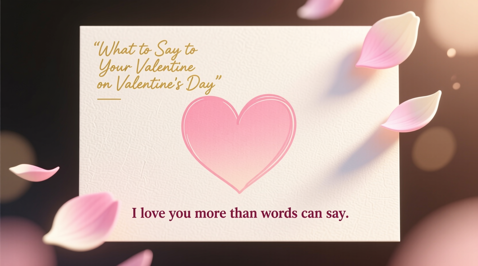 What to Say to Your Valentine on Valentine's Day