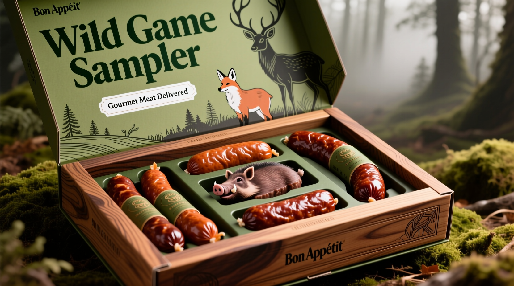 Wild Game Sausage Gift Box Gourmet Meat Sampler Delivery