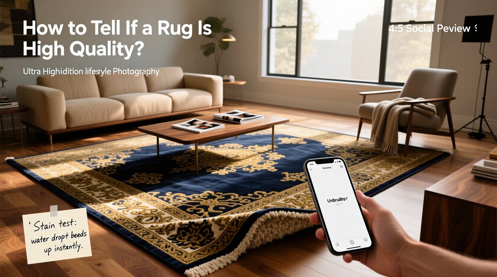 How to Choose a Luxury Area Rug with Stain-Resistant Finish