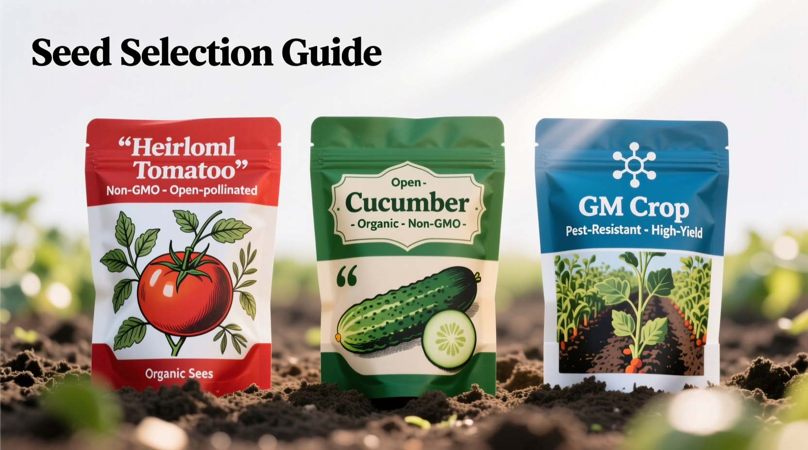 How to Choose Tomato Seeds Cucumber Seeds GM Crop Varieties