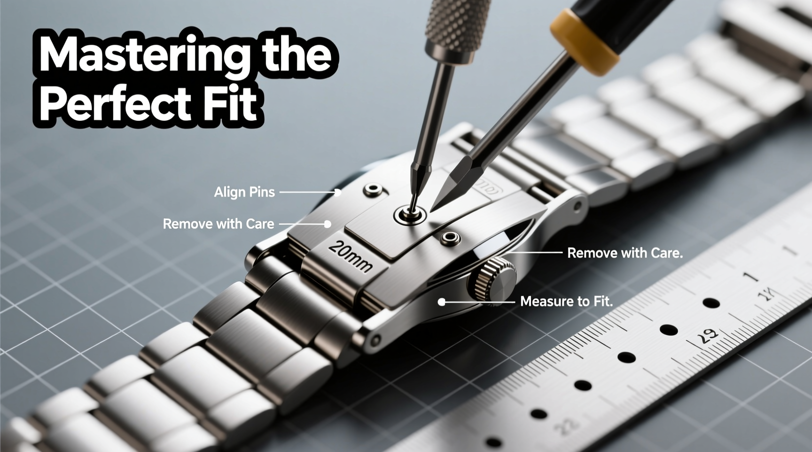 Mastering The Perfect Fit A Detailed Guide To Adjusting A 20mm Metal ...