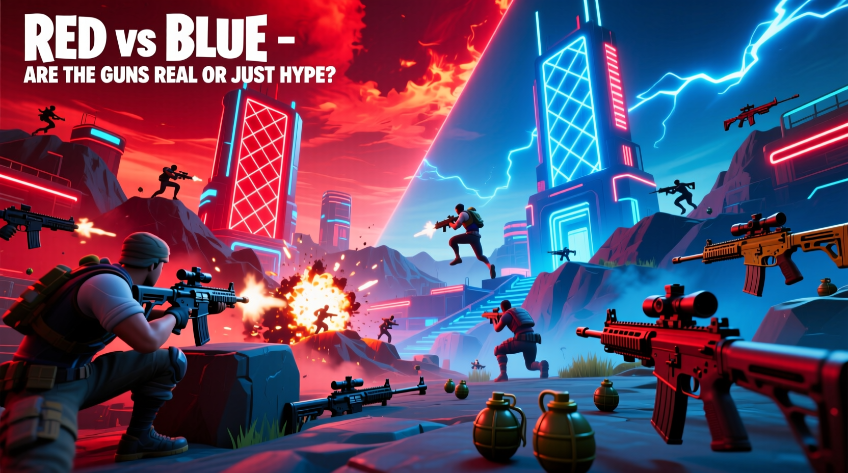 Fortnite Red Vs Blue Codes Are All The All Guns Maps Actually Good Or ...