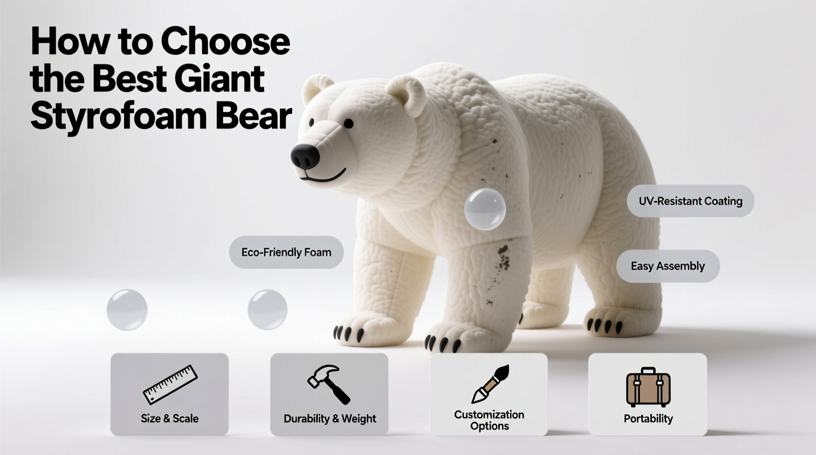 How to Choose the Best Giant Styrofoam Bear for Your Needs