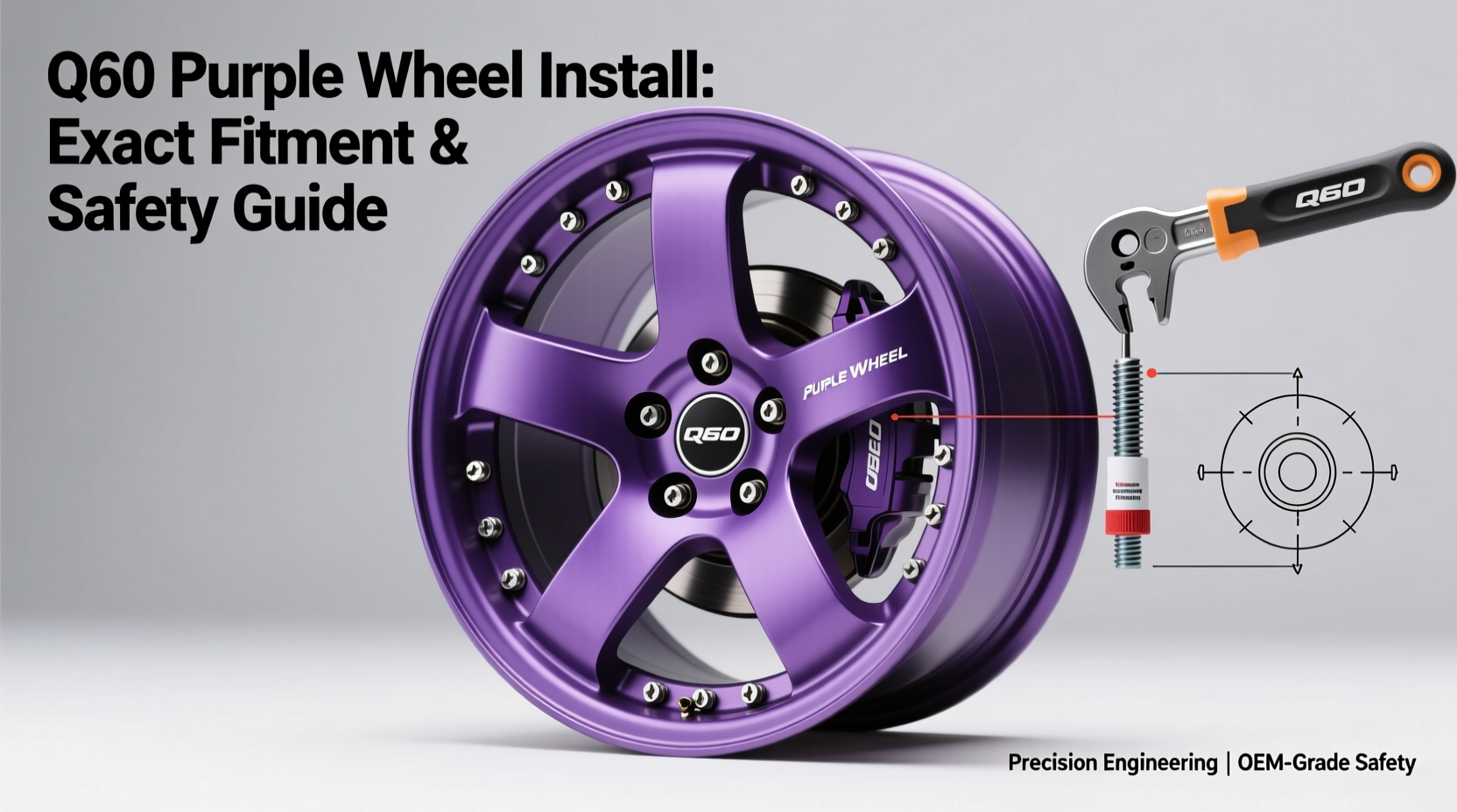 Q60 Purple Wheel Install: Exact Fitment & Safety Guide