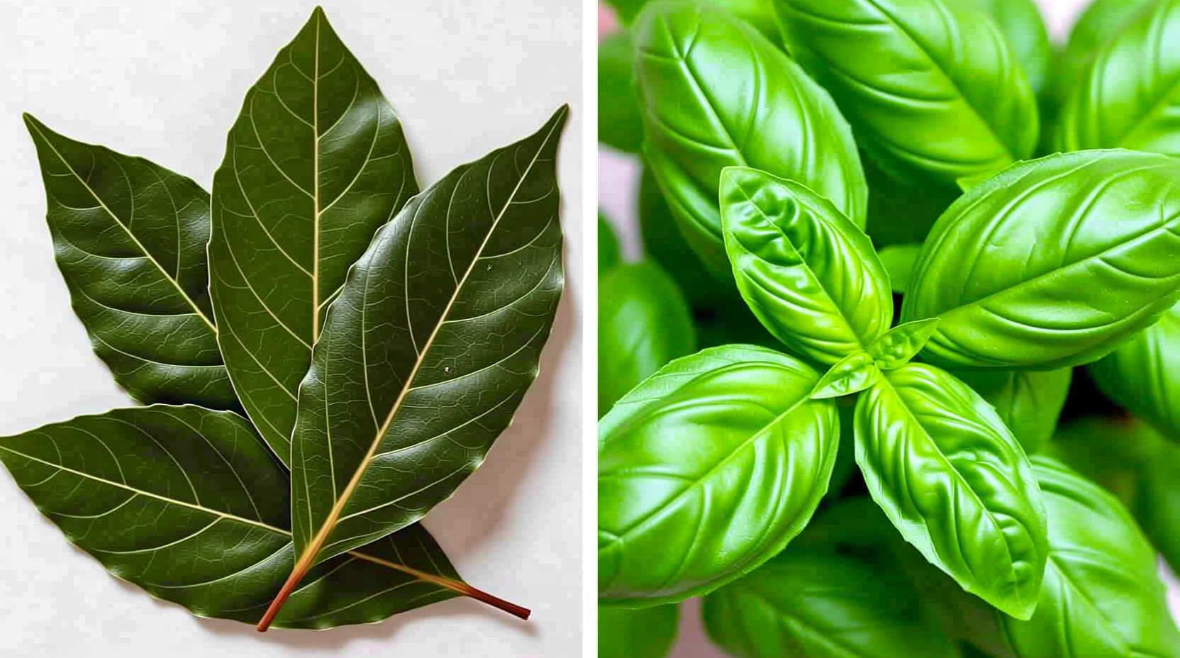 Are Bay Leaves and Basil Leaves the Same?