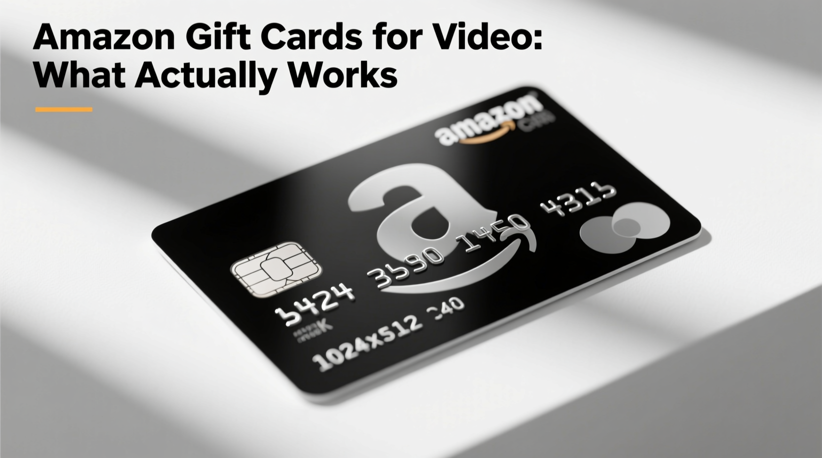 Amazon Gift Cards for Video: What Actually Works