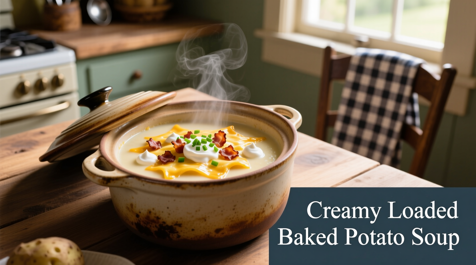 Loaded Baked Potato Soup Crock Pot: No-Stir Method