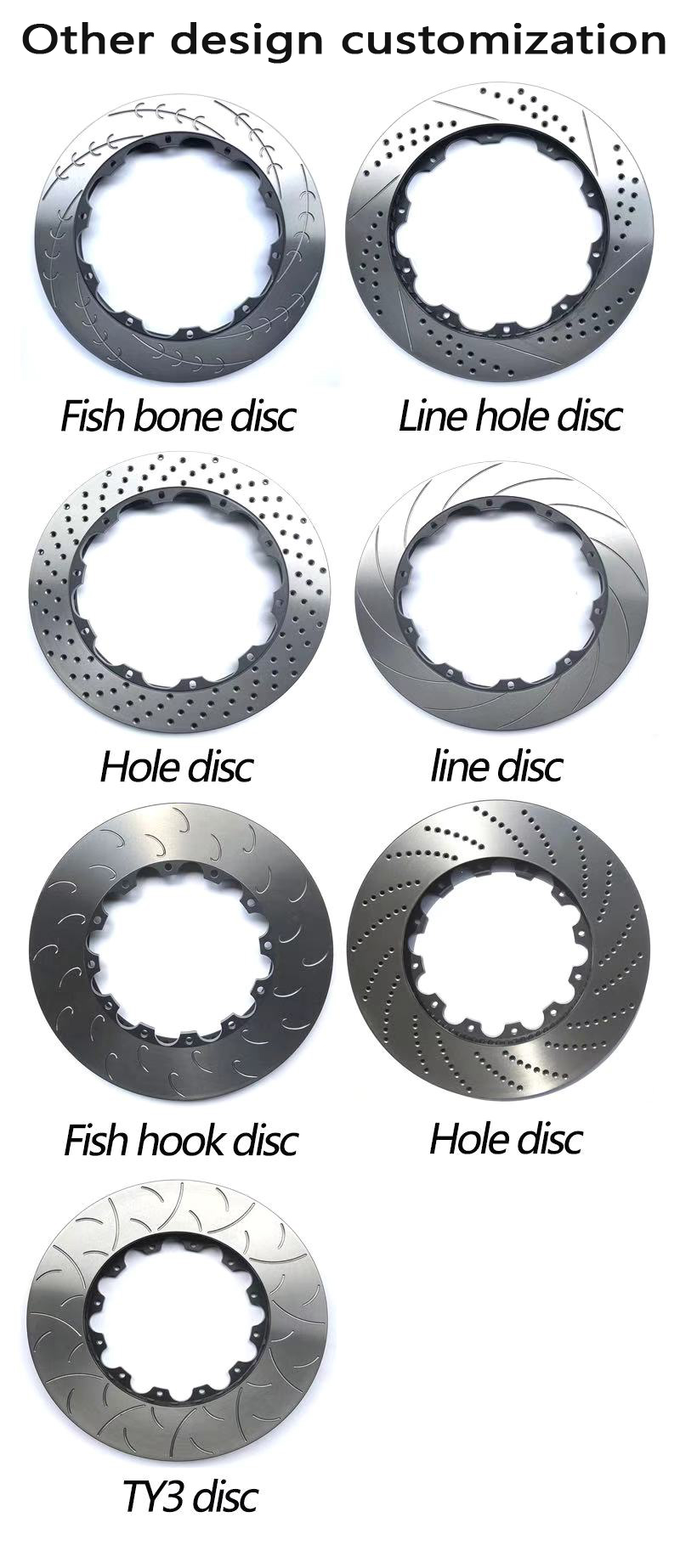 Custom green caliper big brake kit with calipers, pads and rotor ty ...