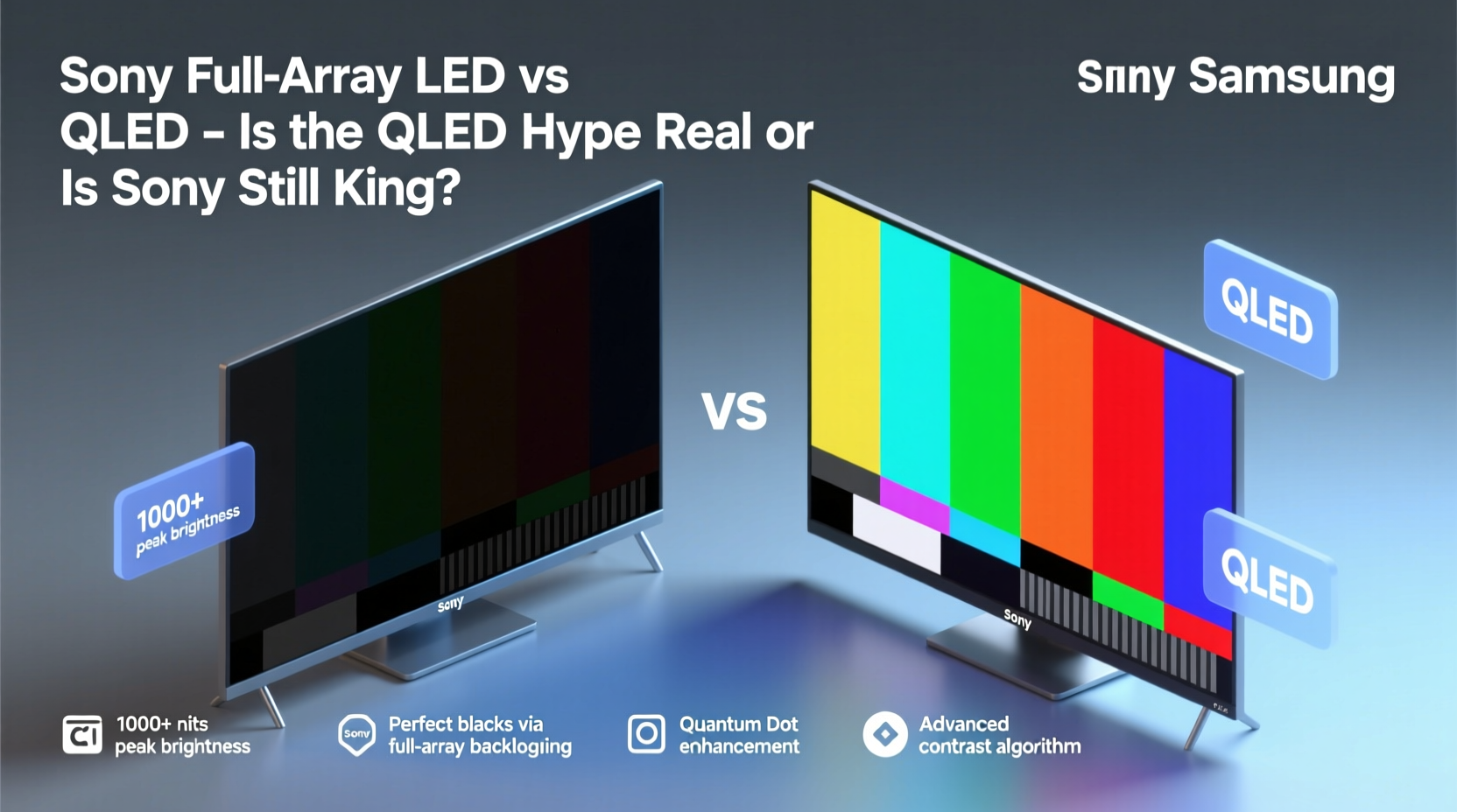 Sony Full Array Led Vs Samsung Qled Is The Hype Around Qled Real Or Is ...