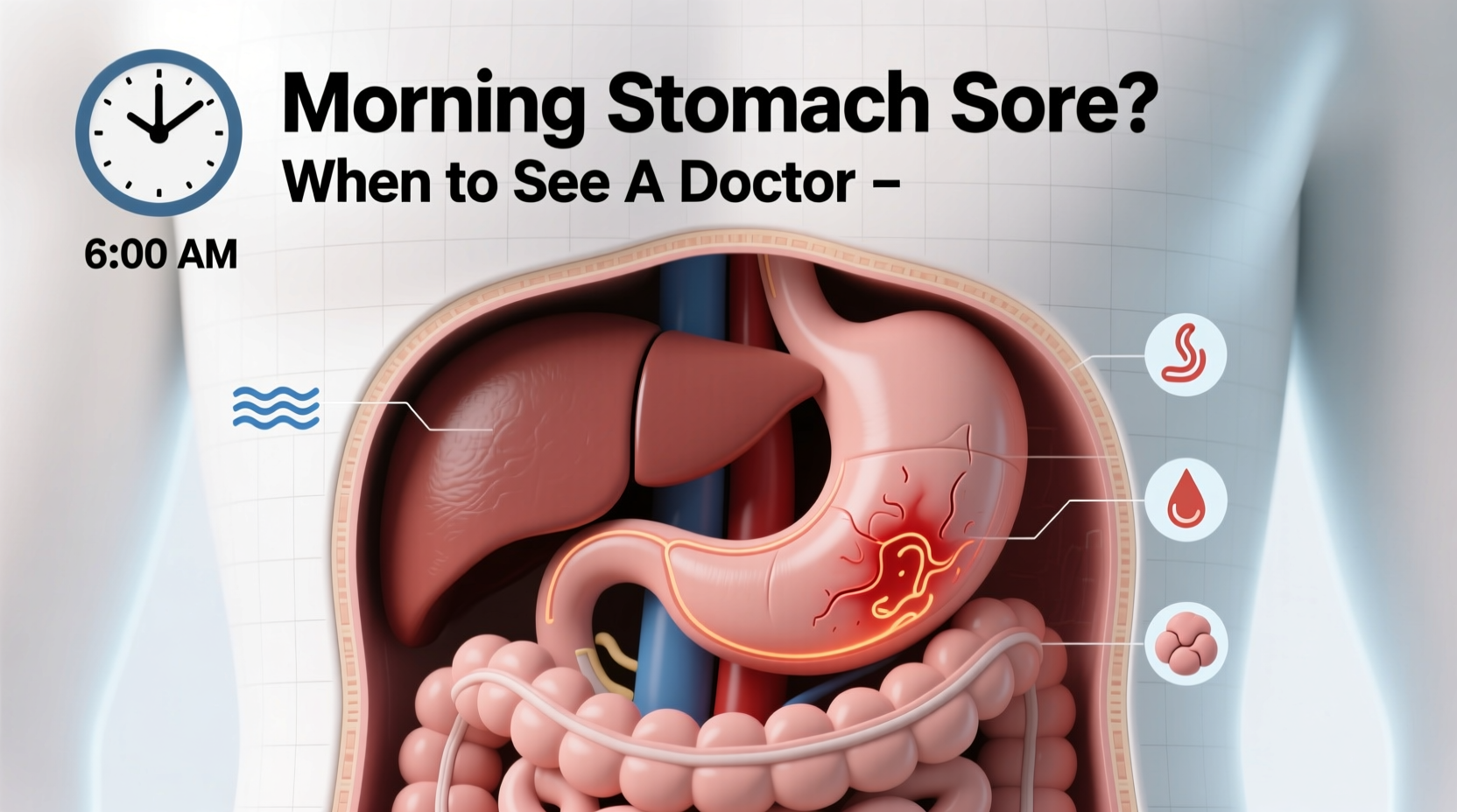 Stomach Sore In The Morning Causes When To See A Doctor