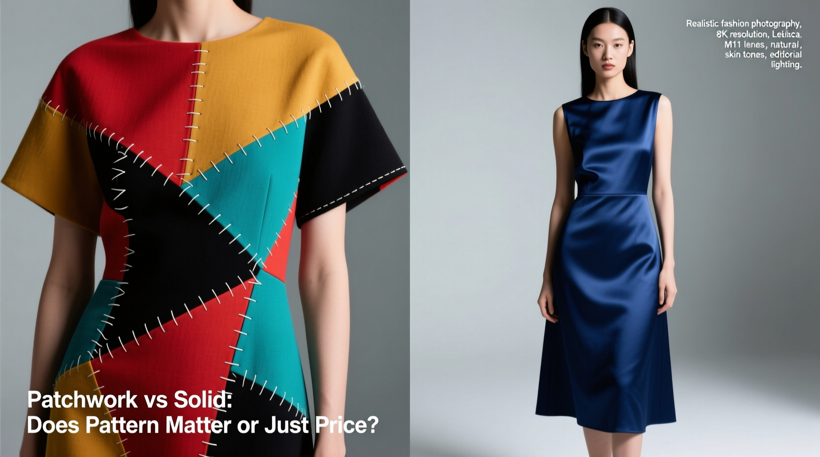 Patchwork Dress Vs Solid Dress Does The Pattern Actually Matter Or Just ...